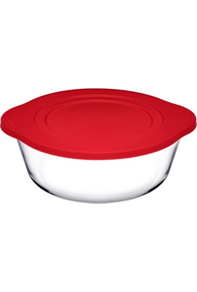Paşabahçe Borcam Plastik Kapaklı Yuvarlak Tencere 59133