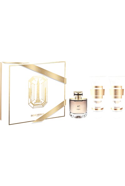 Boucheron Quatre Absolu De Nuit Femme Edp 100ML + 100 ml Vücut Losyonu + 100 ml Duş Jeli Boucheron Quatre Absolu De Nuit Femme Edp 100ML + 100 ml Vücut Losyonu + 100 ml Duş Jeli