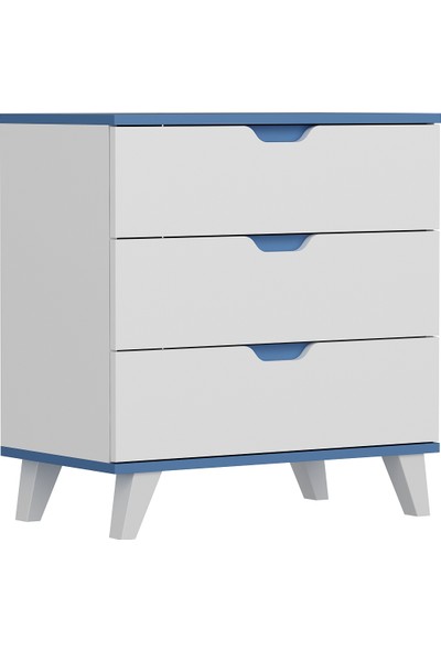 İnarch Dizayn Blue 3 Çekmeceli Şifonyer İnarch Dizayn Blue 3 Çekmeceli Şifonyer