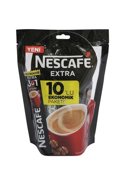 Nescafe Extra 3 Ü 1 Arada Kahve 16.5 gr 10'lu Paket Nescafe Extra 3 Ü 1 Arada Kahve 16.5 gr 10'lu Paket