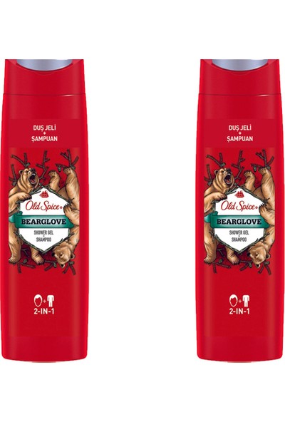 Old Spice Duş Jeli & Şampuan 400 ml Bearglove 2 Adet