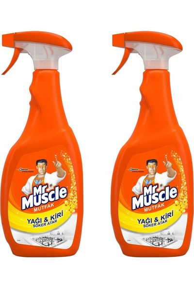 Mr. Muscle Mutfak Temizleyici Yağ & Kiri Söker 750 ml x 2 ADET Mr. Muscle Mutfak Temizleyici Yağ & Kiri Söker 750 ml x 2 ADET