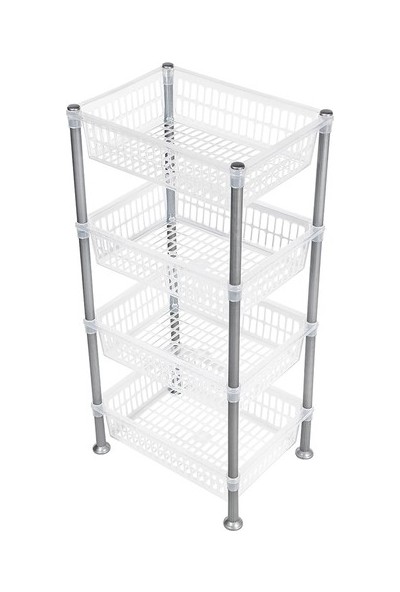 Moda Home Çok Amaçlı Nostalji 4'lü Sebzelik - Şeffaf