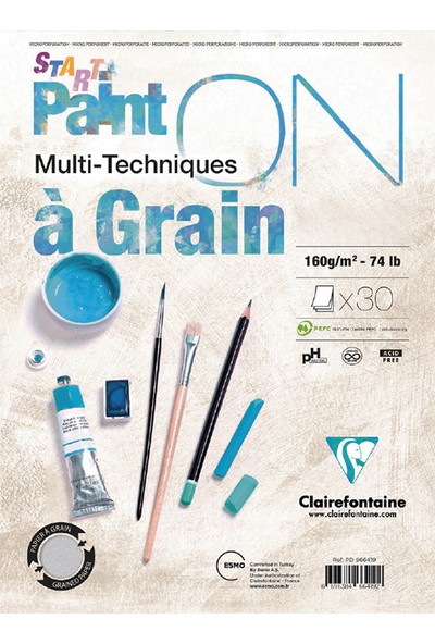 Clairefontaine Paint-On A Grain A-4 Cm Çizim Blok 160 Gr Resim Pd966418 Clairefontaine Paint-On A Grain A-4 Cm Çizim Blok 160 Gr Resim Pd966418