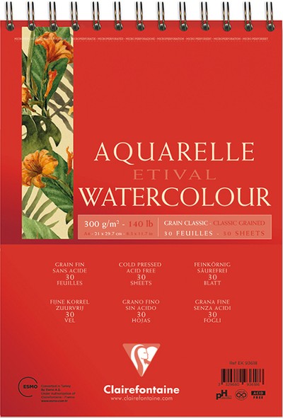 Clairefontaine Resim Defteri Etival Watercolor Suluboya A4 300Gr 30 Sayfa 93618 Clairefontaine Resim Defteri Etival Watercolor Suluboya A4 300Gr 30 Sayfa 93618
