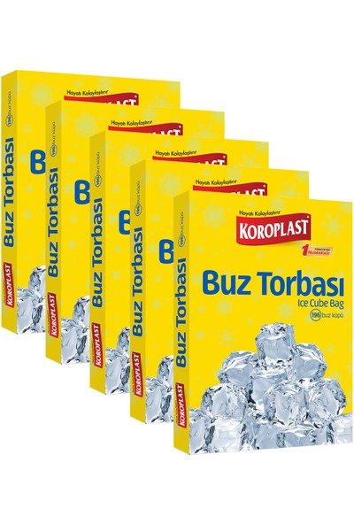 Koroplast Buz Torbası 196 Küp - 5'li