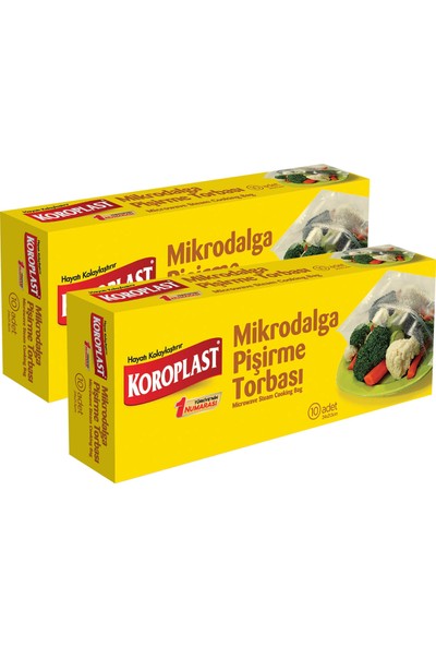 Koroplast Mikrodalga Pişirme Torbası 24X21,5 cm 10 Adet - 2'li