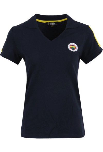 Fenerium Kadın Tribün Basic Polo Yaka T-Shirt