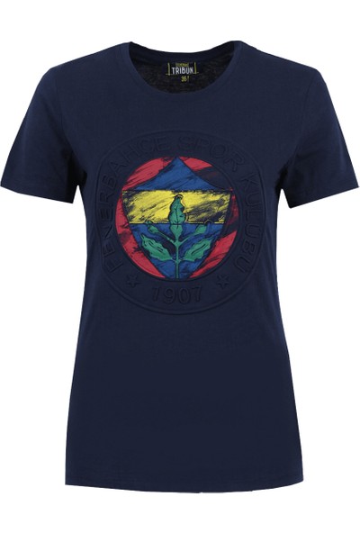 Fenerium Kadın Tribün Kk Emboss T-Shirt