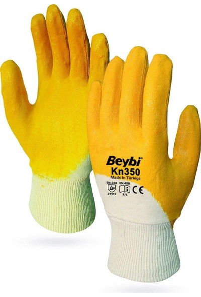 Beybi KN350 Sarı Nitril Eldiven No: 10 XL 5'li