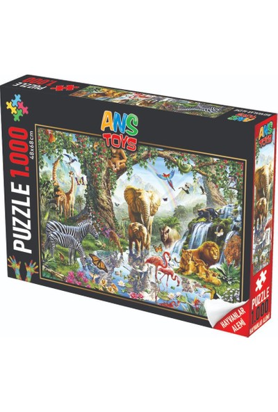 Ans Toys 1000 Parça Puzzle Hayvanlar Alemi Temalı Ans Toys 1000 Parça Puzzle Hayvanlar Alemi Temalı