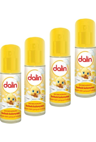Dalin Sprey Bebek Kolonyası Bıcı Bıcı Kokulu 150 ml - 4 Adet Dalin Sprey Bebek Kolonyası Bıcı Bıcı Kokulu 150 ml - 4 Adet