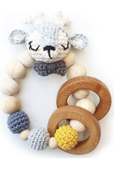 Yedice Oyuncak Doğal Ahşap Geyikli Puset Oyuncağı Yedice Oyuncak Doğal Ahşap Geyikli Puset Oyuncağı