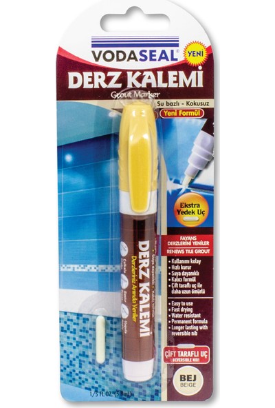 Vodaseal Derz Çizgisi Yenileme Kalemi Tekli Bej Vodaseal Derz Çizgisi Yenileme Kalemi Tekli Bej