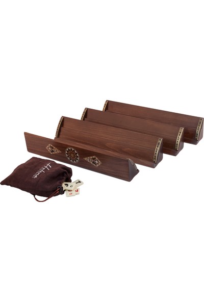 Helena Wood Art Kardelen 2 Ahşap Mozaikl Okey Takımı