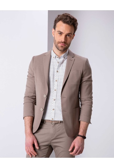 Pierre Cardin Kum Ekstra Slim Fit Ceket 50205393-VR085