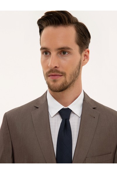 Pierre Cardin Camel Slim Fit Ceket 50225603-VR015 Pierre Cardin Camel Slim Fit Ceket 50225603-VR015