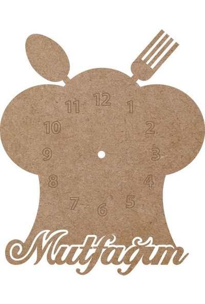 İstanbul Hobi Boyanabilir Mutfağım Saat