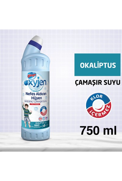 Bingo Oksijenli Çamaşır Suyu Okaliptüs 750 ml