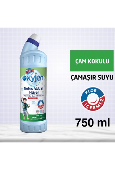 BINGO OKSIJEN ÇAMAŞIR SUYU FERAHLATAN HİJYEN 750 ML