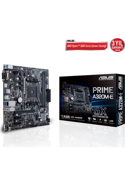 Asus Prime A320M-E Amd A320 Socket AM4 DDR4 3200MHz mATX Anakart Asus Prime A320M-E Amd A320 Socket AM4 DDR4 3200MHz mATX Anakart