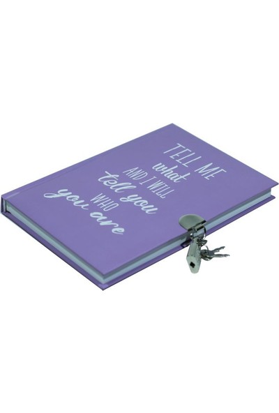 Mikro Hatıra Defteri Kilitli Lila