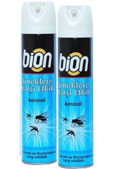 Bion Sineklere Karşı Etkili Aeresol Sinek Ilacı 2'li Bion Sineklere Karşı Etkili Aeresol Sinek Ilacı 2'li