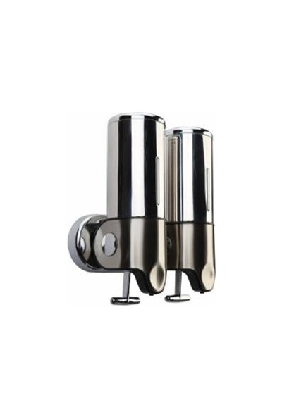 Xinda GS500S Çiftli Manuel Sıvı Sabunluk Paslanmaz Çelik 2 x 500 ml Xinda GS500S Çiftli Manuel Sıvı Sabunluk Paslanmaz Çelik 2 x 500 ml