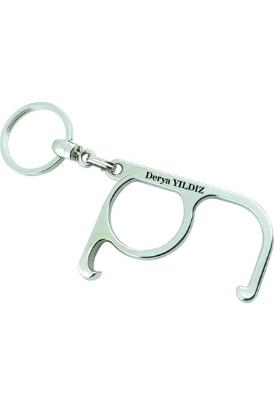 Ahşap Şehri Isme Özel Çok Fonksiyonlu Güvenli Temas Anahtarlık