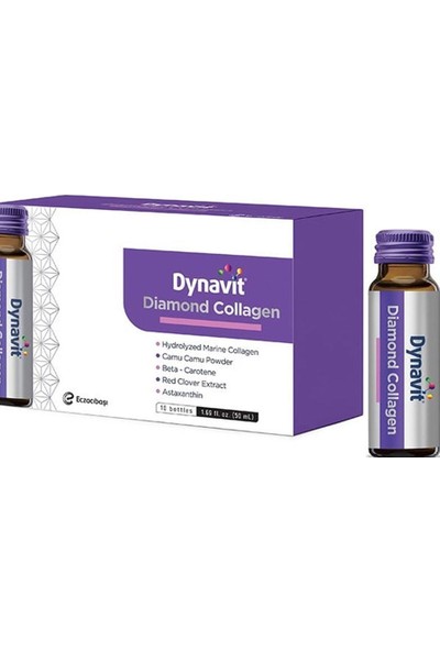 Dynavit Diamond Collagen - Takviye Edici Gıda 10 Şişe / 50 ml