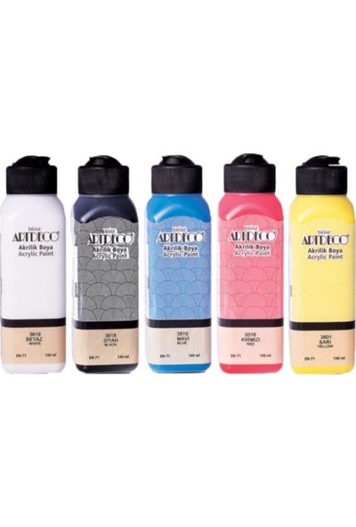 Artdeco Akrilik Boya 140 ml 5'li