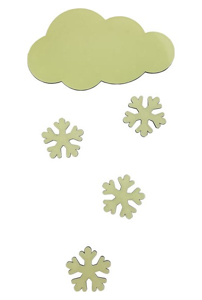 Faami Style Fosforlu Bulut + 4 Adet Kar Tanesi