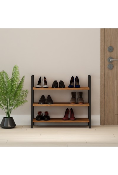 PlatinReyon Üç Raflı Demir Ayaklı Ayakkabılık