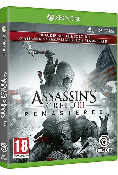 Assassin's Creed III Remastered Xbox One Oyun Assassin's Creed III Remastered Xbox One Oyun