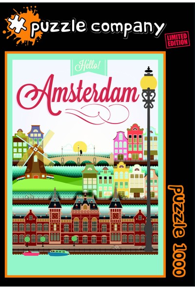 Puzzle Company Hello Amsterdam - 1000 Parça Puzzle Puzzle Company Hello Amsterdam - 1000 Parça Puzzle