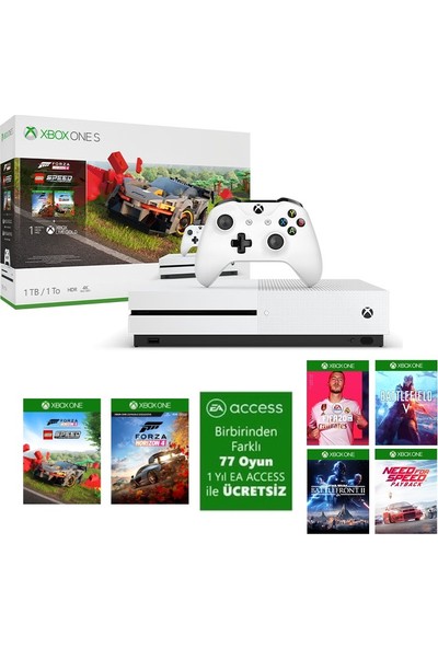 Microsoft XBox One S 1TB UHD 4K Oyun Konsolu + 2 Oyun + 1 Yıl EA Access ( Microsoft Türkiye Garantili ) Microsoft XBox One S 1TB UHD 4K Oyun Konsolu + 2 Oyun + 1 Yıl EA Access ( Microsoft Türkiye Garantili )