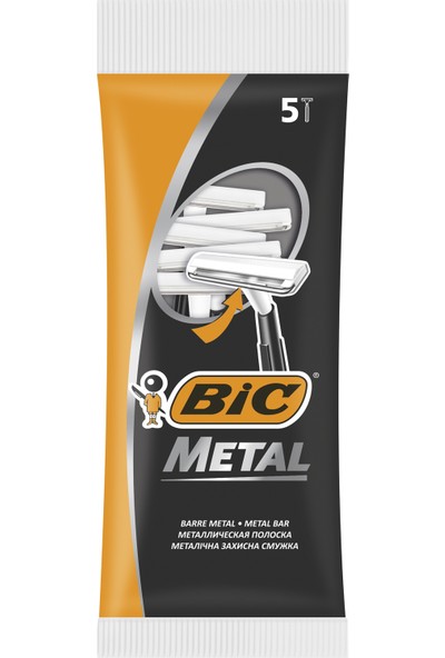 BIC Metal Tıraş Bıçağı 5'li Poşet BIC Metal Tıraş Bıçağı 5'li Poşet