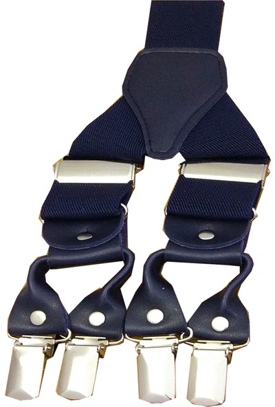 Kemer Dünyası Metal 6 Klipsli Erkek Lüx Pantolon Askısı Lacivert Kemer Dünyası Metal 6 Klipsli Erkek Lüx Pantolon Askısı Lacivert