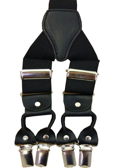 Kemer Dünyası Metal 6 Klipsli Erkek Lüx Pantolon Askısı Siyah Kemer Dünyası Metal 6 Klipsli Erkek Lüx Pantolon Askısı Siyah