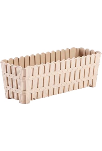 Violet Bambu Balkon Saksısı Kapuçino 40 cm