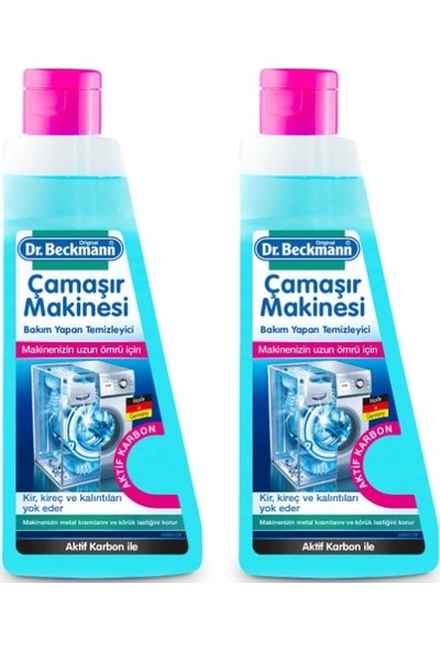 Dr. Beckmann Aktif Karbonlu Çamaşır Makinesi Temizleyici 250 ml x 2'li Dr. Beckmann Aktif Karbonlu Çamaşır Makinesi Temizleyici 250 ml x 2'li
