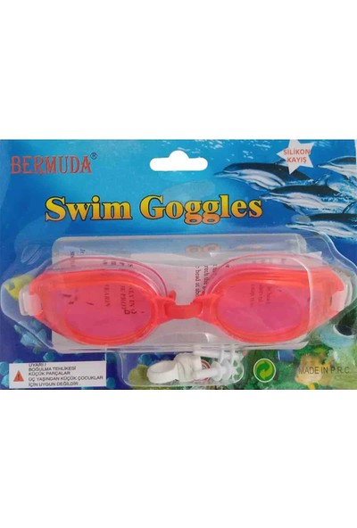 Bermuda Silikon Kayış Yüzücü Gözlüğü