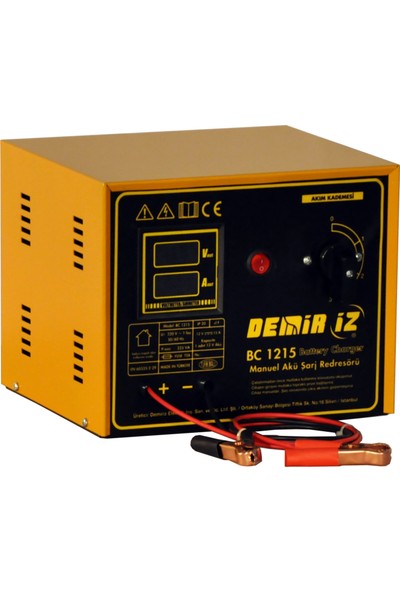 Demiriz Bc 1215 12V 15A Manuel Akü Şarj Redresörü (Dijital)