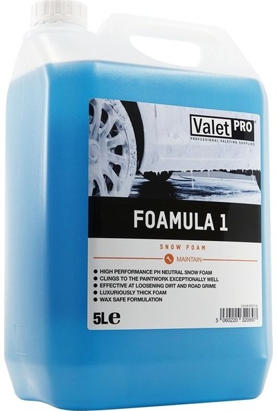 Valet Pro Foamula 1 Ph Nötr Yıkama Köpüğü 5 lt Valet Pro Foamula 1 Ph Nötr Yıkama Köpüğü 5 lt