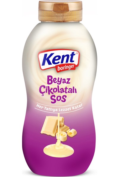 Kent Boringer Beyaz Çikolatalı Topping Sos 300 gr Kent Boringer Beyaz Çikolatalı Topping Sos 300 gr