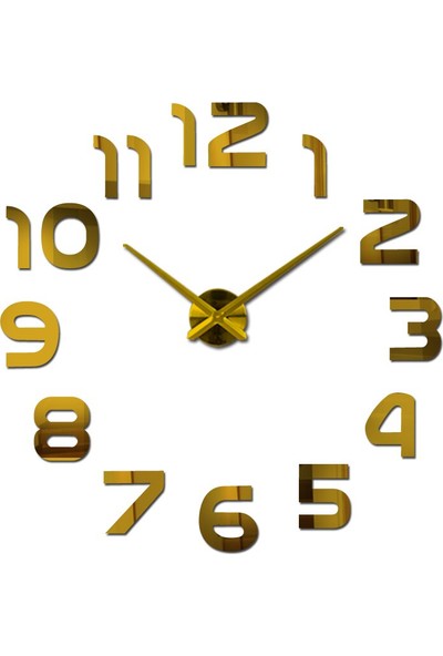 Havana Modern Dekoratif 3D Duvar Saati