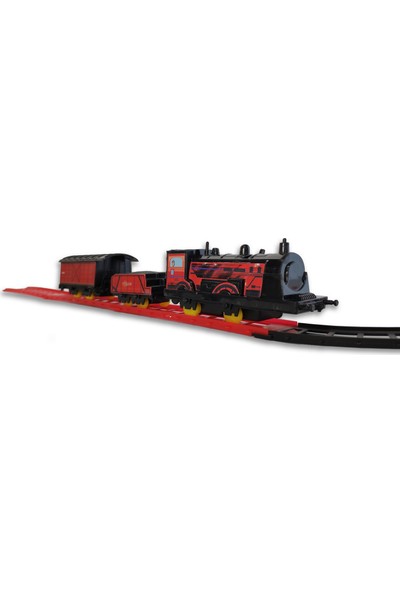 UJ Toys Pilli Raylı Vagonlu Oyuncak Tren Seti Siyah UJ Toys Pilli Raylı Vagonlu Oyuncak Tren Seti Siyah