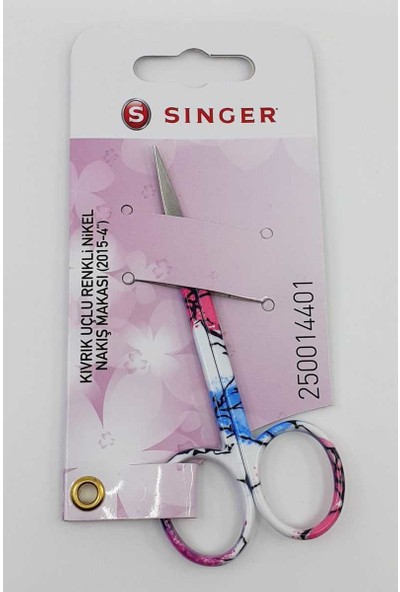 Singer Singer Nakış Makası Kıvrık Uçlu Renkli Nikel No:4 Singer Singer Nakış Makası Kıvrık Uçlu Renkli Nikel No:4