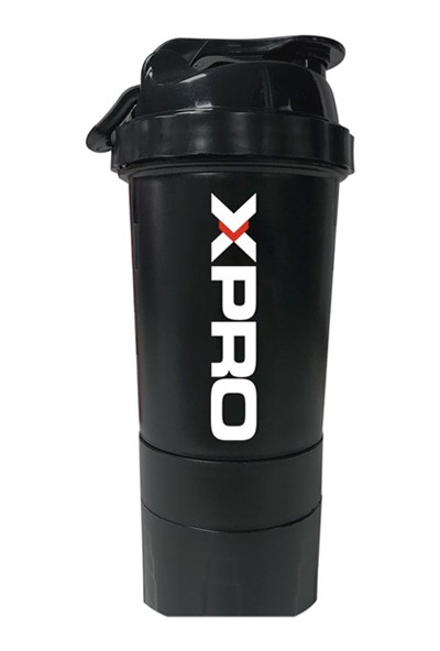 Xpro Nutrition 3 Bölmeli Shaker 500 ml Siyah Xpro Nutrition 3 Bölmeli Shaker 500 ml Siyah