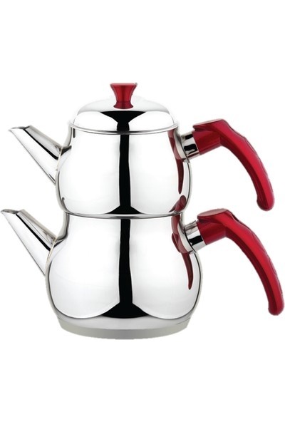 Rys Küre Orta Boy Çaydanlık Takımı Kırmızı Rys Küre Orta Boy Çaydanlık Takımı Kırmızı